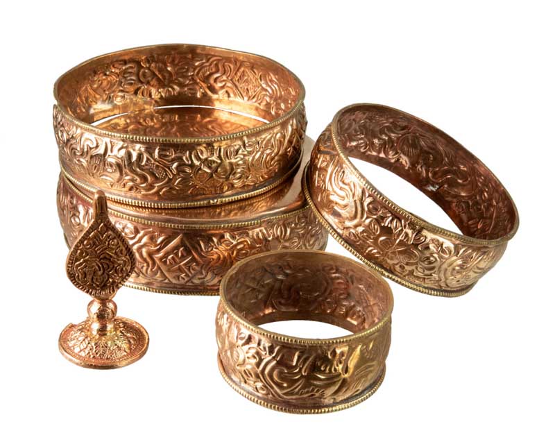 Set Offrande du Mandala - Jeu de plateaux Chopay Bouddhiste Tibétain - 818