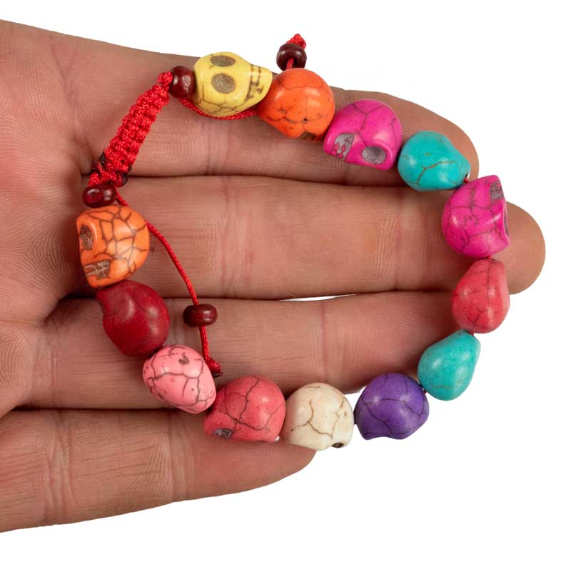 Mundamala - Chapelet aux têtes de mort- Bracelet