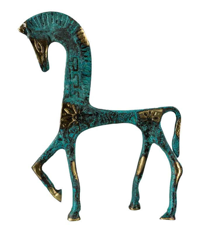 Cheval Grec en Bronze - Réplique de Qualité Muséale | Peter and Clo