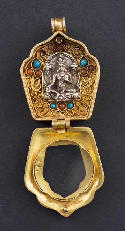 Amulette Bouddhiste Tara Verte - Objet Spirituel du Népal 26504