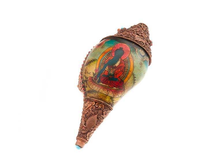 Conque Dakshinavarta -Instrument de musique coquillage-Dung kar-Tibet