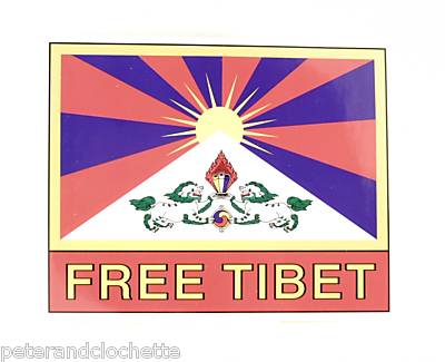 Drapeau tibetain-Drapeau Tibet libre-Autocollant free Tibet-Accessoires ...