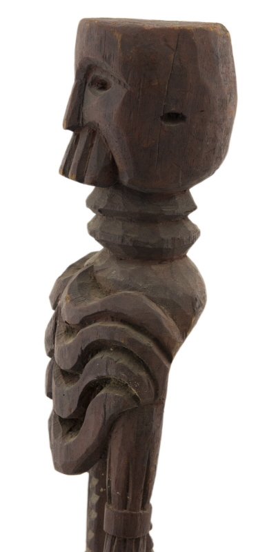 Statue tibétaine Citipati Chamane squelette humain bois rituel Tibet ...