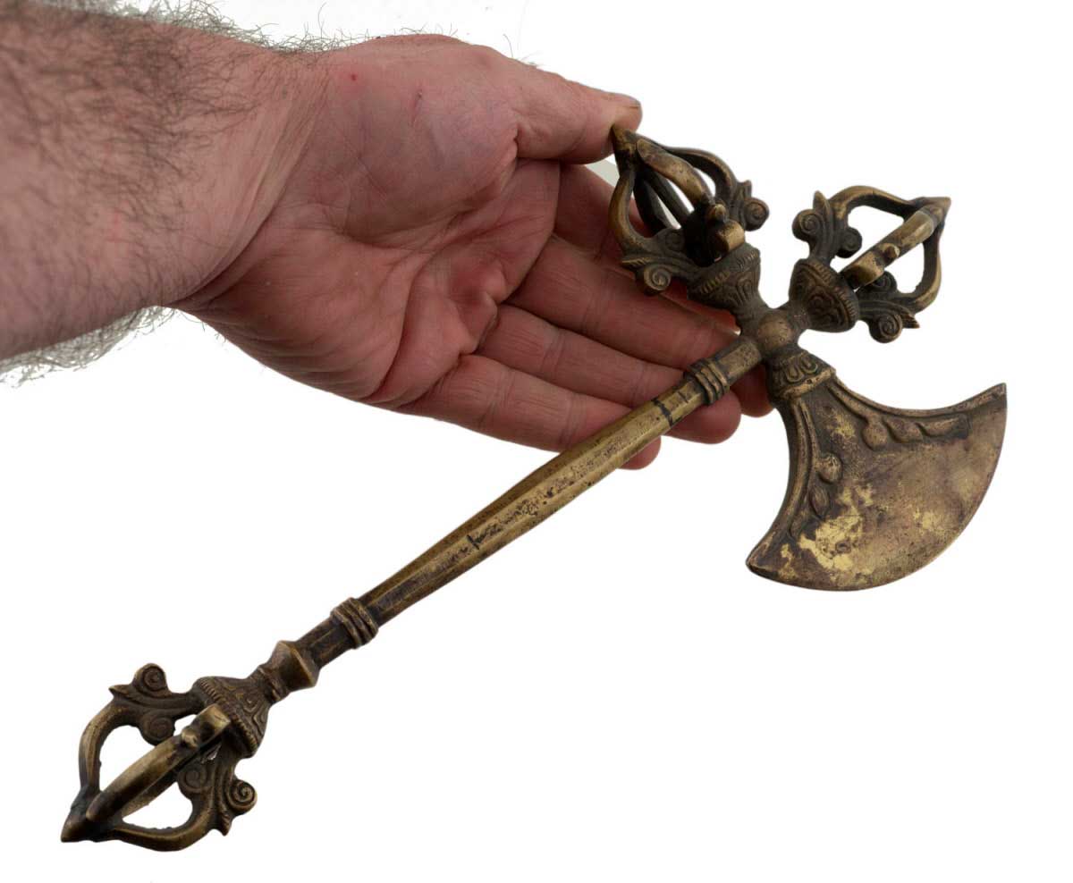 Parashu Hache Tantrique Bouddhiste Népalaise 31cm