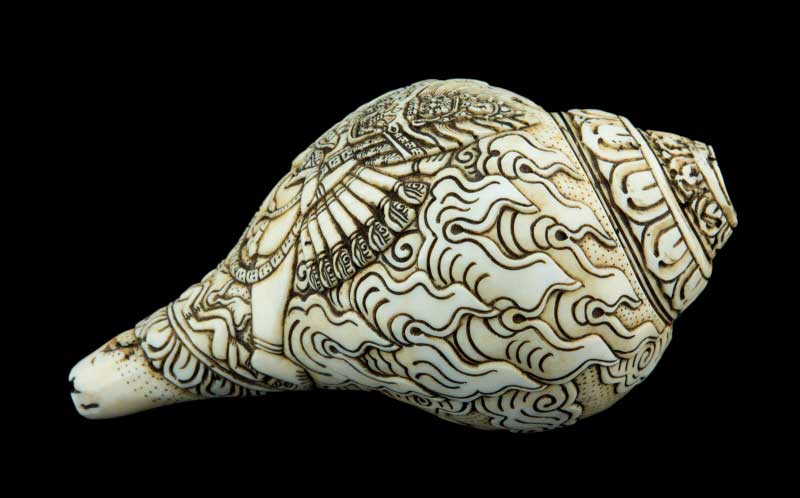 Conque Bouddhiste Yamantaka - Shanka Trésor du Népal