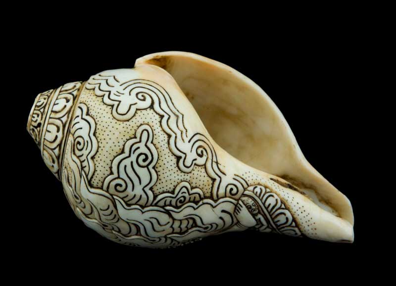 Conque Bouddhiste Yamantaka - Shanka Trésor du Népal