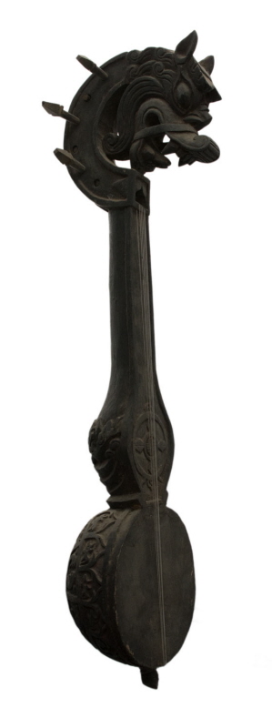 Ancienne Dranyen Tungna Sgra-Snyan instrument musique tibetain Tibet ...