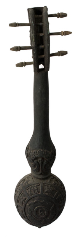 Ancienne Dranyen Tungna Sgra-Snyan instrument musique tibetain Tibet ...