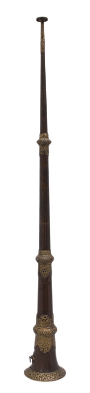 Radong Dungchen Trompe Dunchen Trompette Tibétaine Tibet antique 154 cm ...