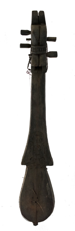 Ancien Dranyen Tungna Népalais - Tête de Cheval 59cm