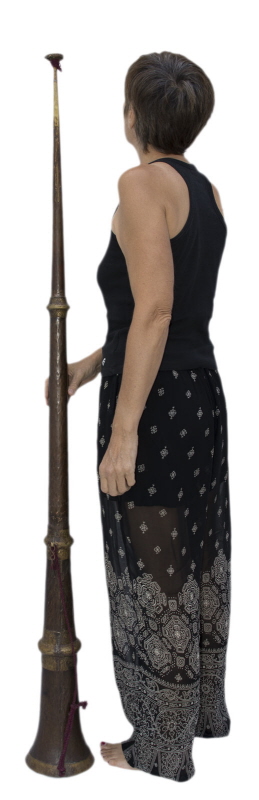 Ancienne Trompette Tibétaine 170 cm Dungchen Dunchen Trompe Radong ...