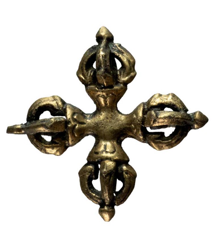 Double vajra dorje miniature - Rituel bouddhiste