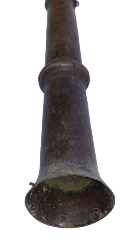 Ancienne Trompe Trompette tibetaine Radong Dungchen Dharma Tibet 165 cm ...