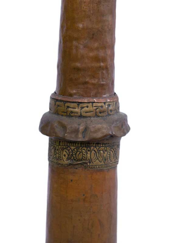 Ancienne Trompe Trompette tibetaine Radong Dungchen Dharma Tibet 165 cm ...