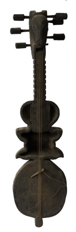 Ancien Luth Dranyen Tungna Sgra-Snyan Sarangi instrument musique Tibet ...