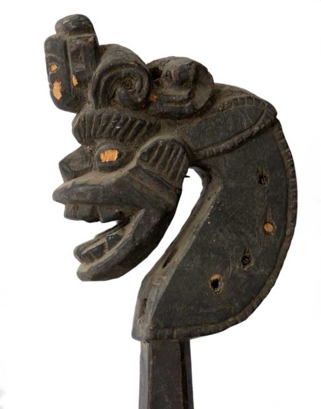 Ancien Dranyen Tungna Dragon - Luth Népalais 73cm