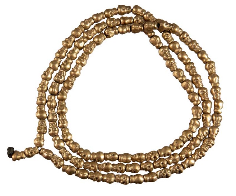 Mundamala Kapalamala mala tibétain décor crâne Népal