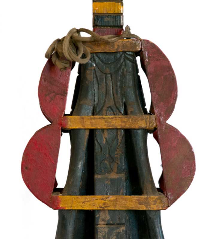 Ancien Luth Dramyen Tungna Sgra-Snyan cordophone polychrome Tibetain ...