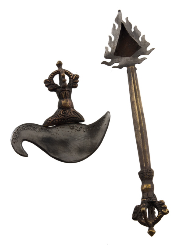 Set 14 P Wonderful Tools Ritual Buddhism tibetan Parashu kapala ...