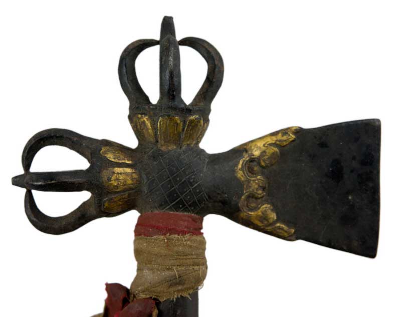 Parashu-Hache de rituel tantrique-Khatvanga bouddhisme tibetain-1210