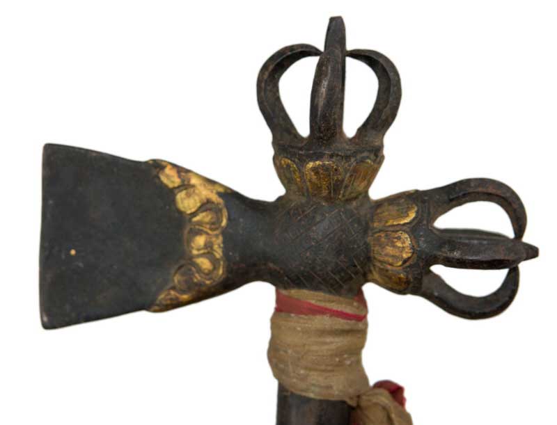 Parashu-Hache de rituel tantrique-Khatvanga bouddhisme tibetain-1210