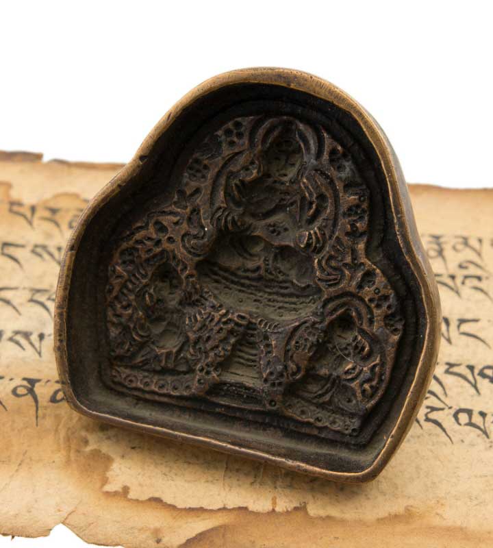 Moule à Tsa Tsa Rituel tibetain-Mold Tsatsa-Bodhisattva Bouddha- 5255