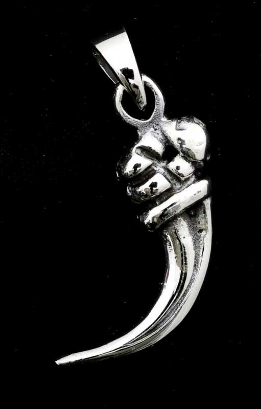 PENDENTIF GRIFFE DE TIGRE EN ARGENT 9 - Bijou tibetain - Artisanat ...