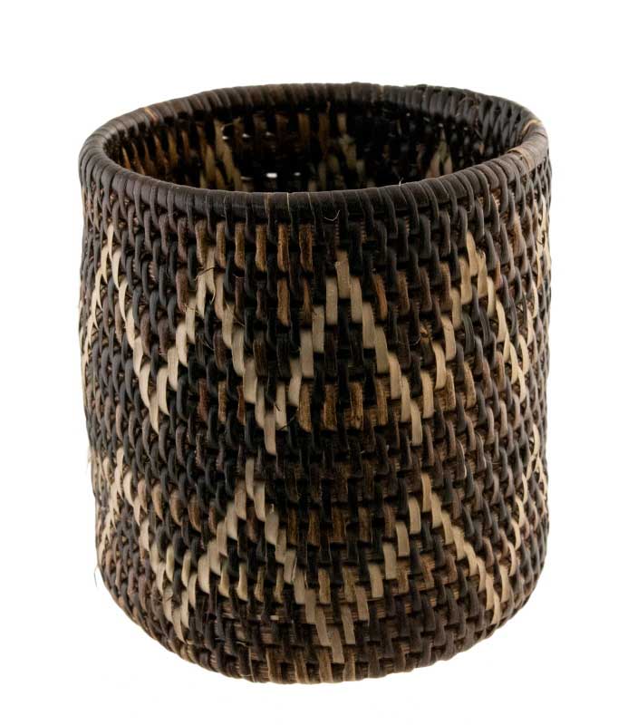 POT VANNERIE EN LIANE TROPICALE -ARTISANAT DES PHILIPPINES-6902