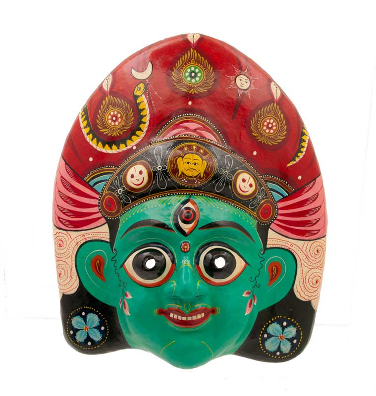 MASQUE NEPALAIS VAISANABI INDRA JATRA FESTIVAL NEPAL PAPIER MACHE MASK 7332