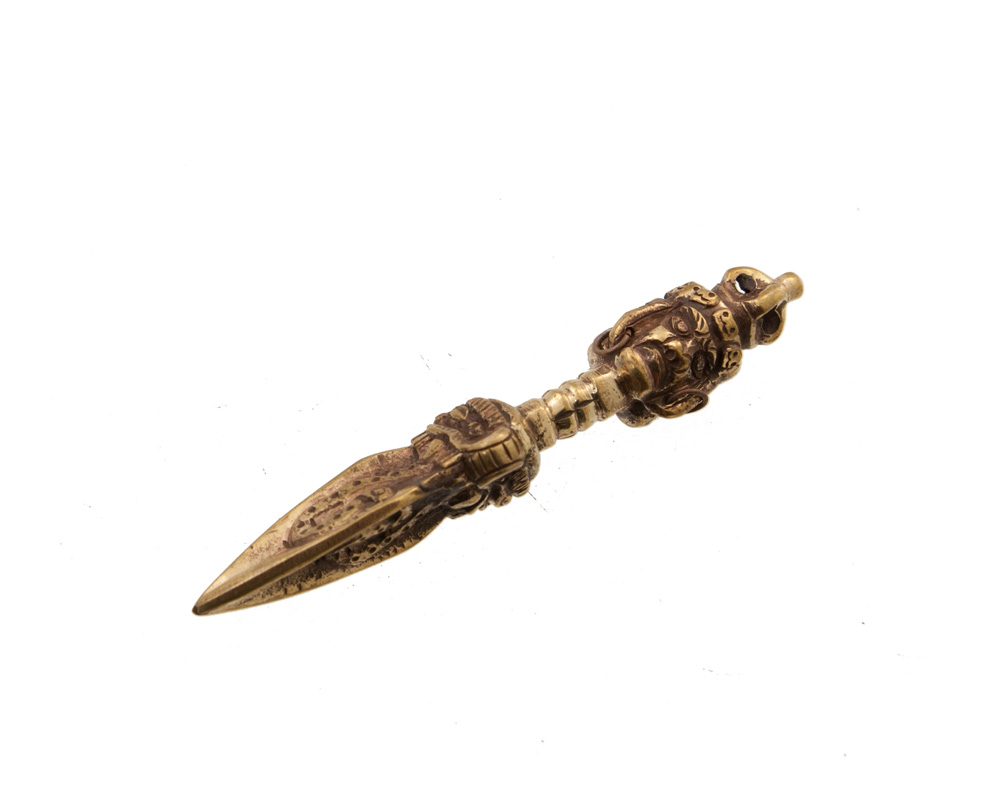 PHURBA VAJRAKILA PHURBU TANTRIQUE DORJE CUIVRE RITUAL VEDIC DAGGER 7 ...