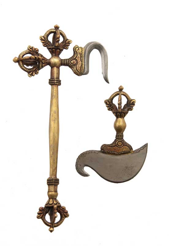 SET PARASHU DORJE VAJRA HAMMER KARTIKA SCEPTRE RITUAL BUDDHIST TIBETAN ...