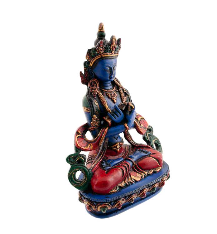 STATUE TIBETAINE DE BOUDDHA VAJRADHARMA EN RESINE 20 cm 4117