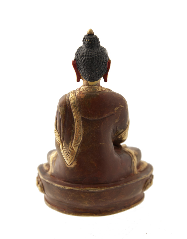 Statue Bouddha Amithaba - Bouddhiste tibétain en Cuivre Népal | Peterandclo.com