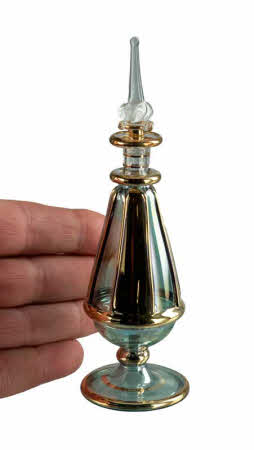 Flacon Fiole à Parfum en Verre Soufflé d'Égypte - Grande Taille - Objet ...