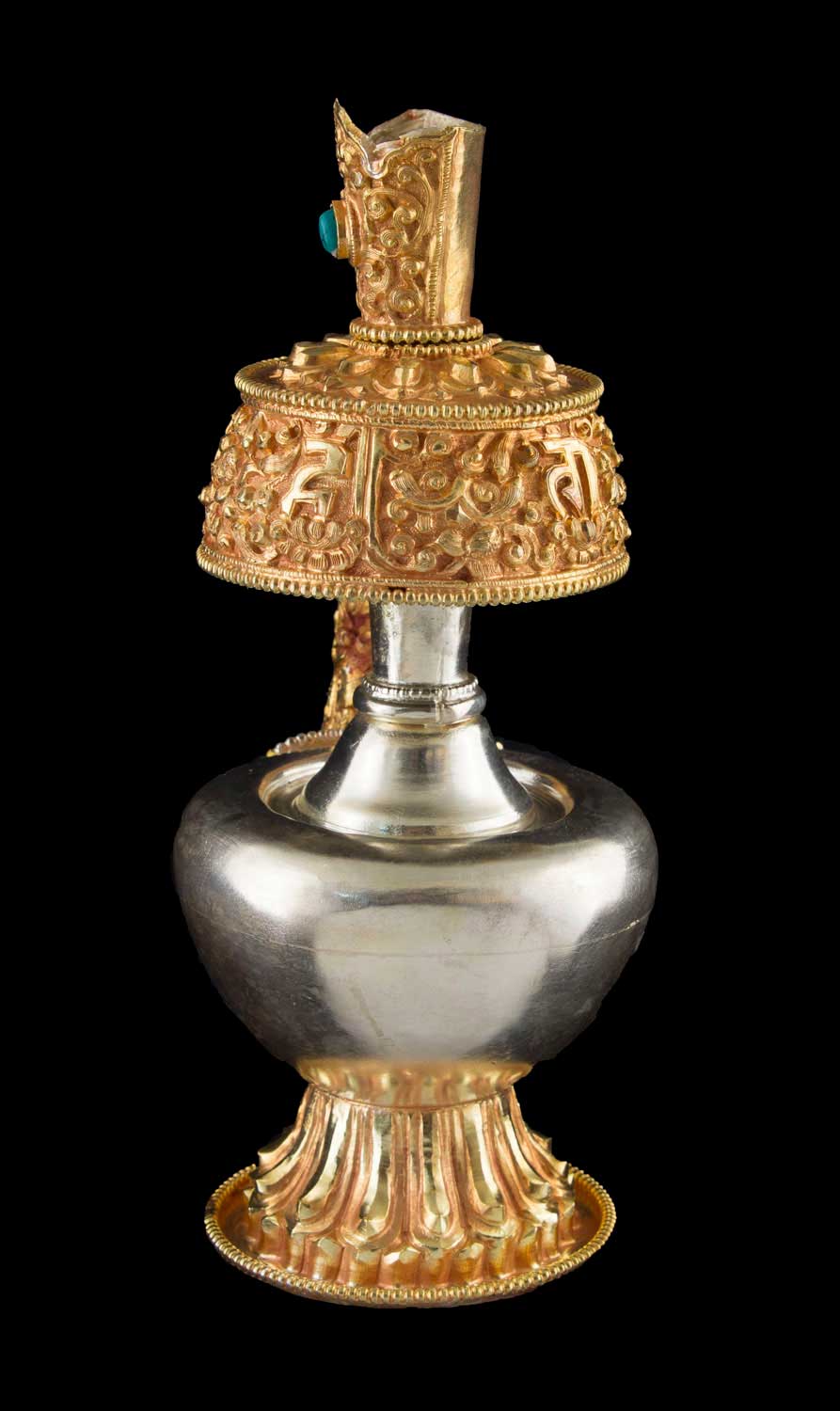 Bhumpa - Vase à eau lustrale Kalasha cuivre laiton rituel bouddhiste ...