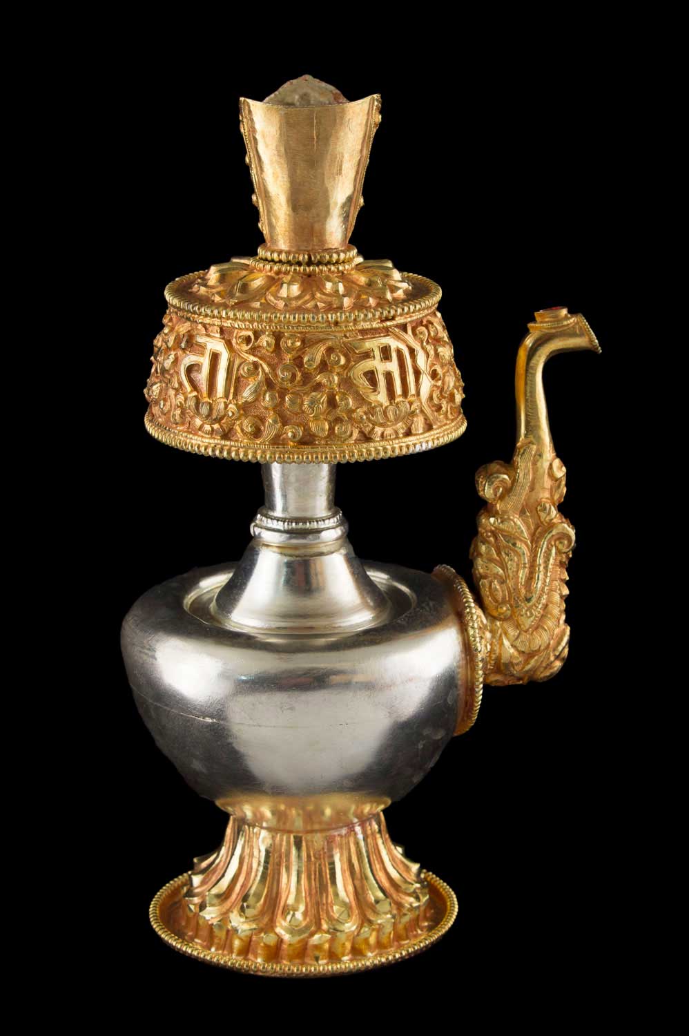 Bhumpa - Vase à eau lustrale Kalasha cuivre laiton rituel bouddhiste ...