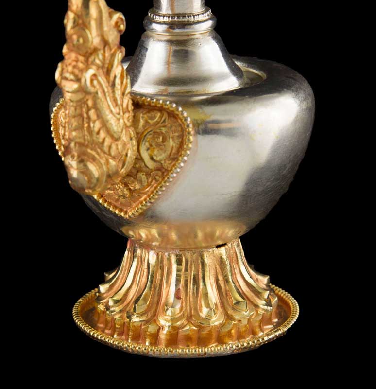 Bhumpa - Vase à eau lustrale Kalasha cuivre laiton rituel bouddhiste ...