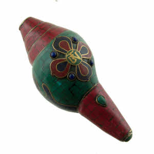 Conque Dakshinavarta -Instrument de musique coquillage-Dung kar-Tibet