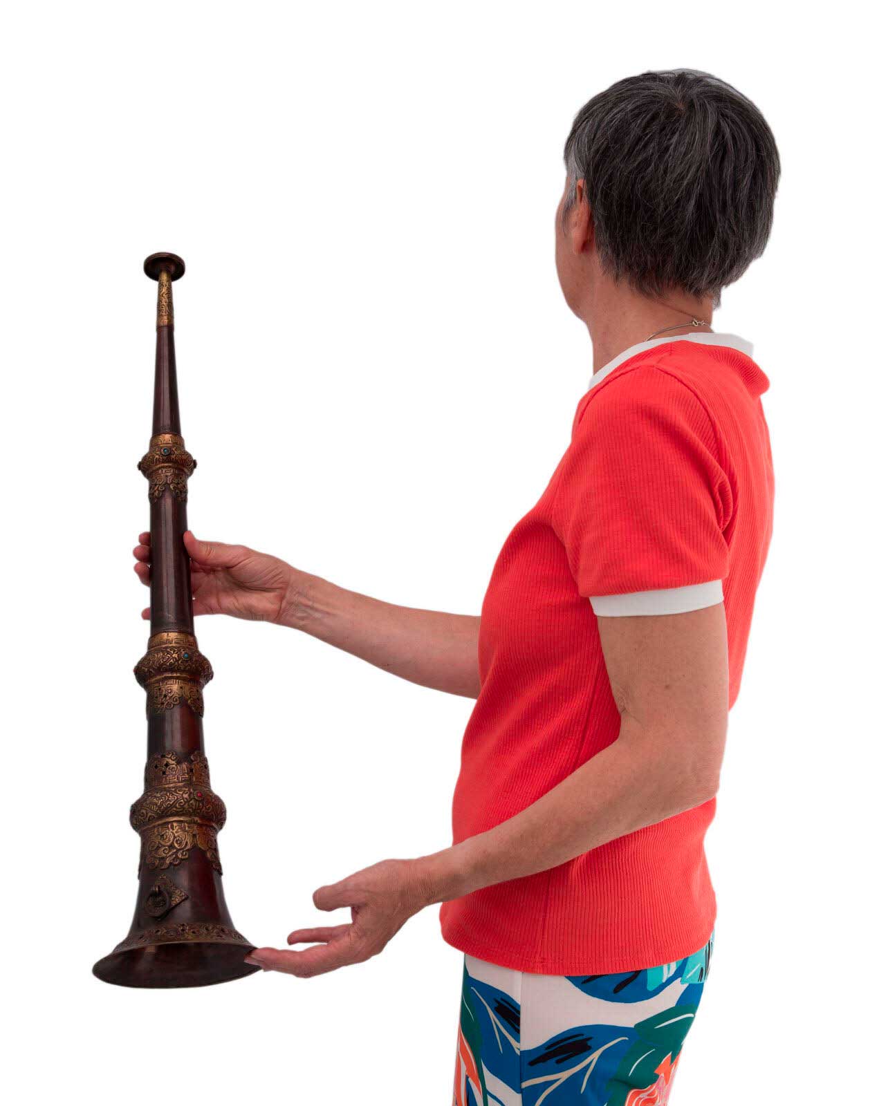 Trompette tibétaine - Radong - Instrument de musique Bouddhiste - Dung Chen