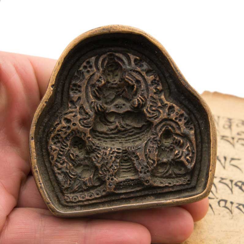 Moule à Tsa Tsa Rituel tibetain-Mold Tsatsa-Bodhisattva Bouddha- 5255